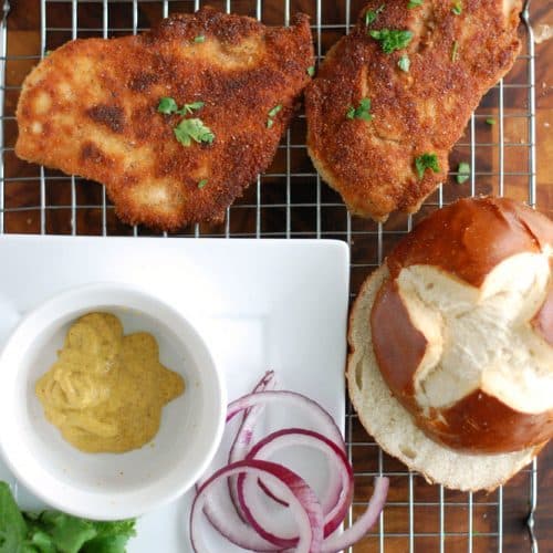 Chicken Schnitzel Sandwich - Food Lovin Family