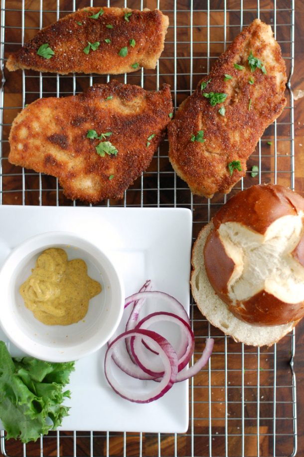 Chicken Schnitzel Sandwich - Food Lovin Family