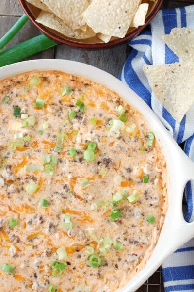 Hot Sausage Beer Cheese Dip - Food Lovin Family
