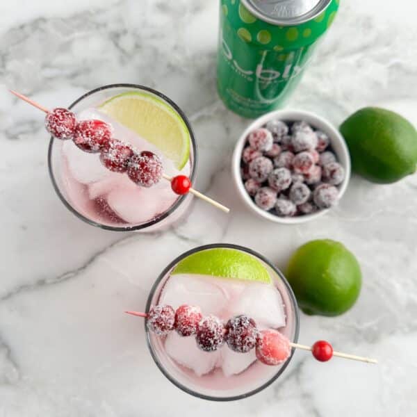 Sparkling Cranberry Lime Mocktail - Food Lovin Family