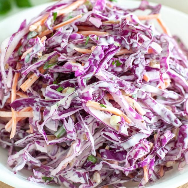Red Cabbage Slaw - Food Lovin Family