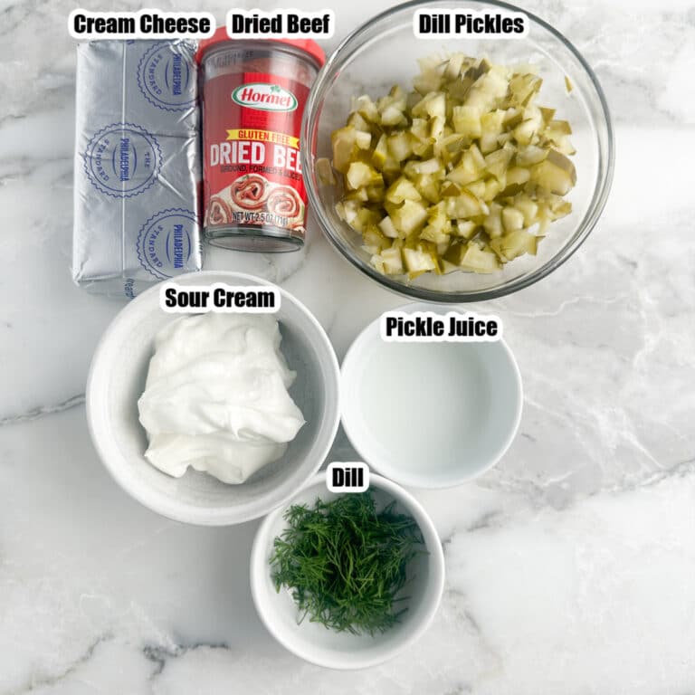 Dill Pickle Dip With Dried Beef - Food Lovin Family