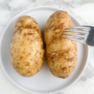 Easy Microwave Baked Potato - Food Lovin Family